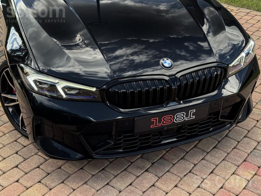 Black BMW 320 2023 in Riga, with an engine capacity of 2.00 L and mileage of 28 thousand km for 34800 €, photo 33 on AUTOMOTO.COM.LV