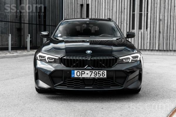 Black BMW 320 2023 in Riga, with an engine capacity of 2.00 L and mileage of 193 thousand km for 24490 €, photo 2 on AUTOMOTO.COM.LV
