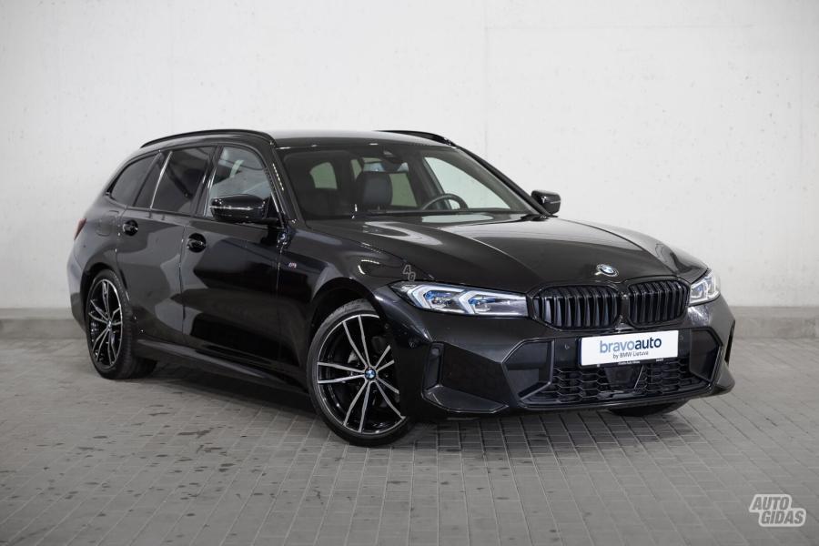 Black BMW 320 2023 in Vilnius, with an engine capacity of 2.00 L and mileage of 88 thousand km for 32988 €, photo 4 on AUTOMOTO.COM.LV