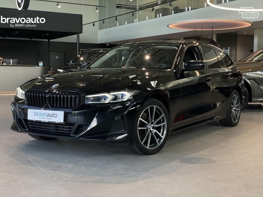Black BMW 320 2023 in Klaipeda, with an engine capacity of 2.00 L and mileage of 154 thousand km for 29771 €, photo 1 on AUTOMOTO.COM.LV
