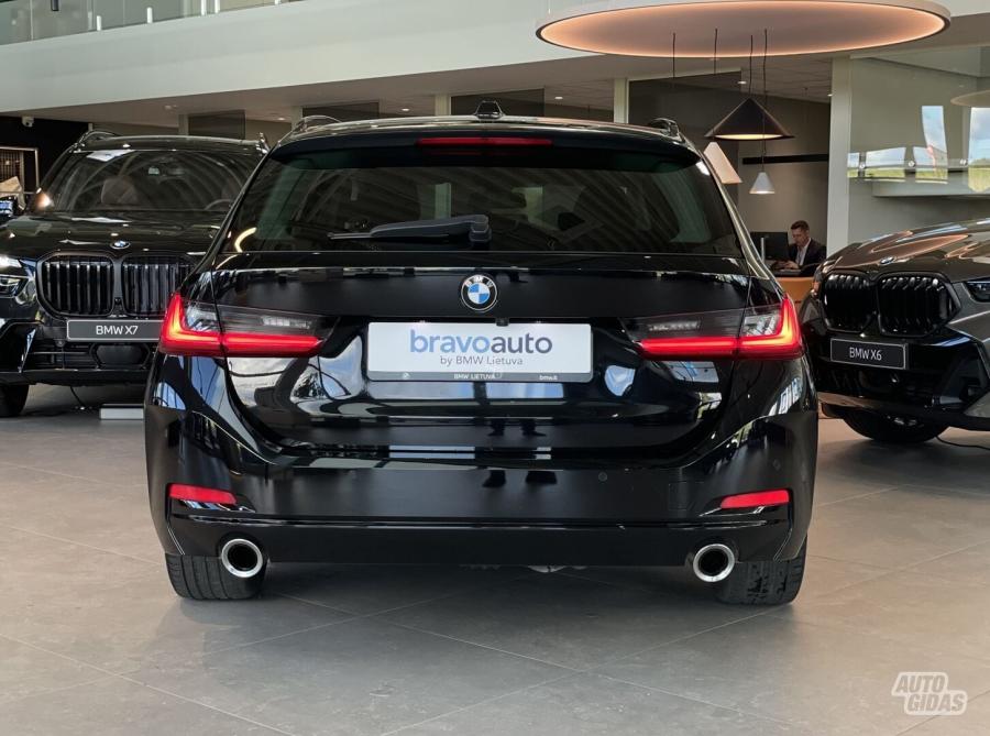 Black BMW 320 2023 in Klaipeda, with an engine capacity of 2.00 L and mileage of 154 thousand km for 29771 €, photo 6 on AUTOMOTO.COM.LV