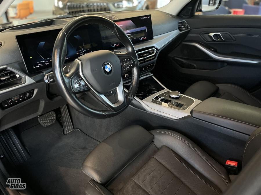 Black BMW 320 2023 in Klaipeda, with an engine capacity of 2.00 L and mileage of 154 thousand km for 29771 €, photo 10 on AUTOMOTO.COM.LV