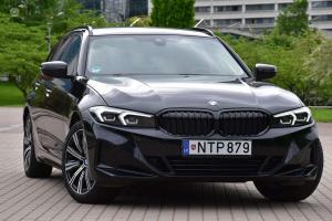 Black BMW 320 2025 in Vilnius, with an engine capacity of 2.00 L and mileage of 11 thousand km for 30700 €, photo  on AUTOMOTO.COM.LV