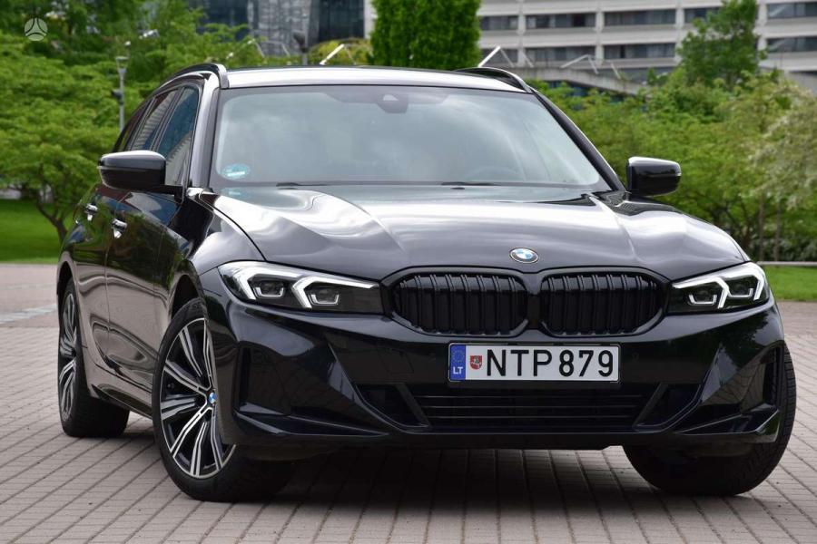 Black BMW 320 2025 in Vilnius, with an engine capacity of 2.00 L and mileage of 11 thousand km for 30700 €, photo 1 on AUTOMOTO.COM.LV