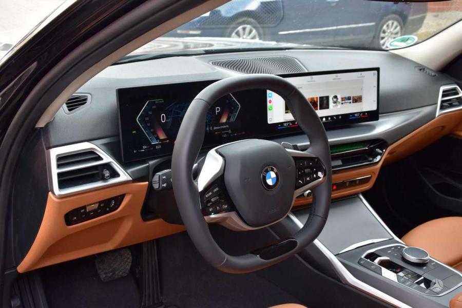 Black BMW 320 2025 in Vilnius, with an engine capacity of 2.00 L and mileage of 11 thousand km for 30700 €, photo 20 on AUTOMOTO.COM.LV