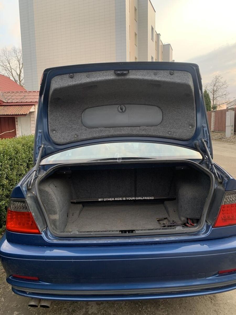 Blue BMW 320 2000 in Radviliskis, with an engine capacity of 2.00 L and mileage of 334 thousand km for 3900 €, photo 10 on AUTOMOTO.COM.LV