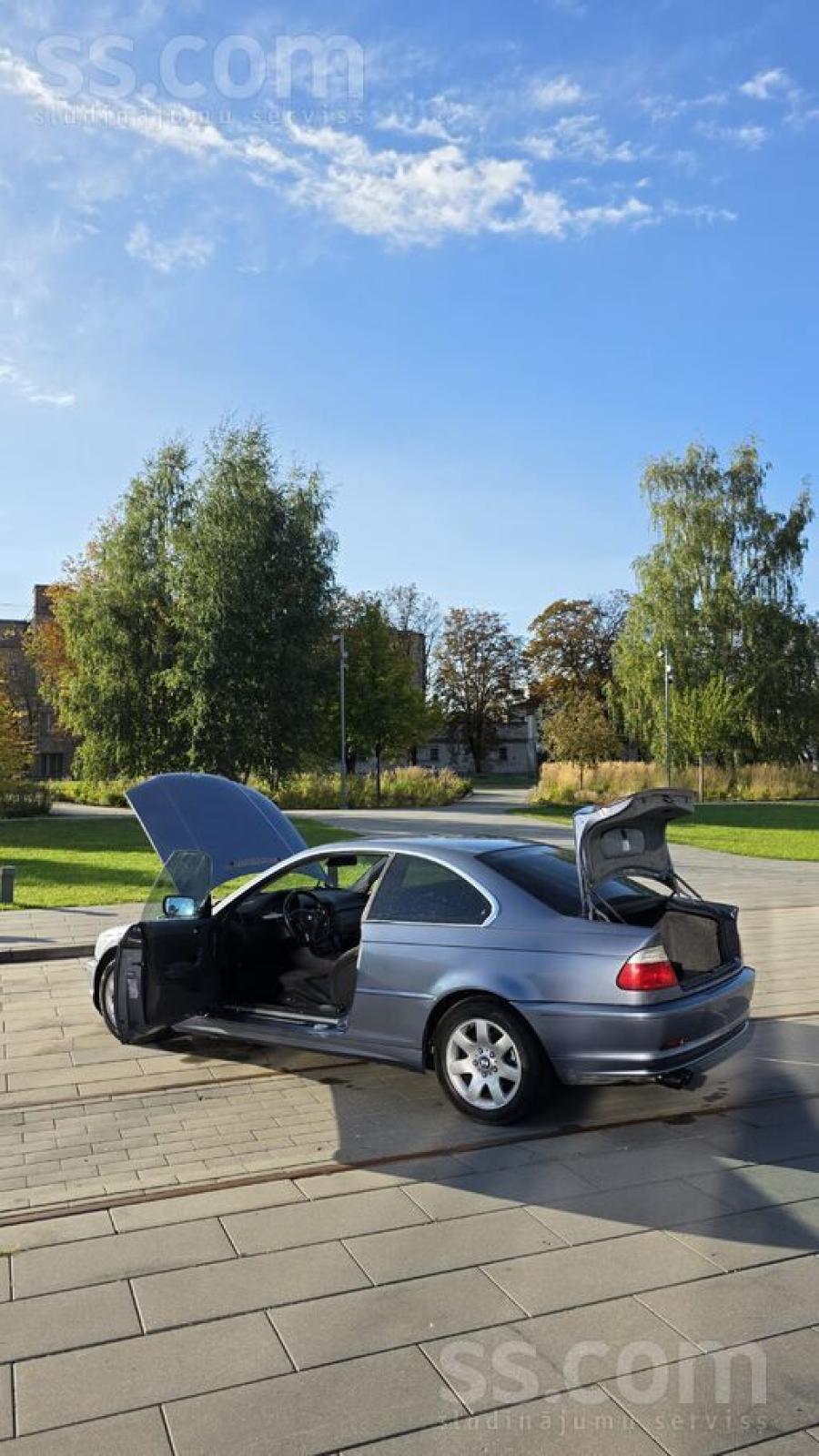 Blue BMW 320 2002 in Valmiera, with an engine capacity of 2.20 L and mileage of 300 thousand km for 3500 €, photo 10 on AUTOMOTO.COM.LV