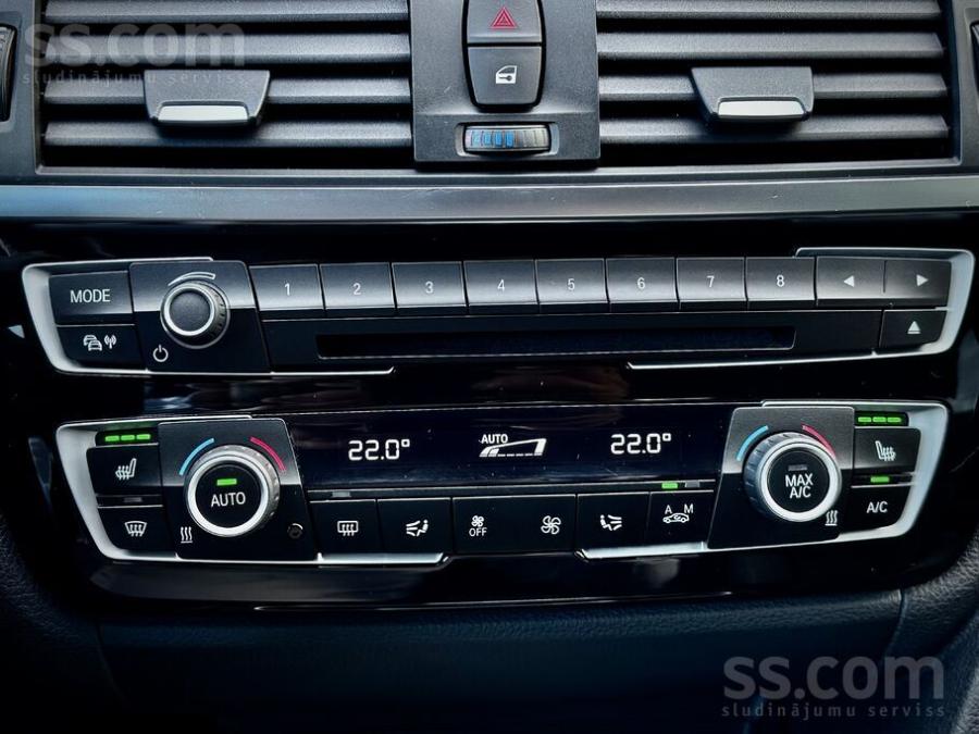 Blue BMW 320 2018 in Riga, with an engine capacity of 2.00 L and mileage of 225 thousand km for 14650 €, photo 14 on AUTOMOTO.COM.LV