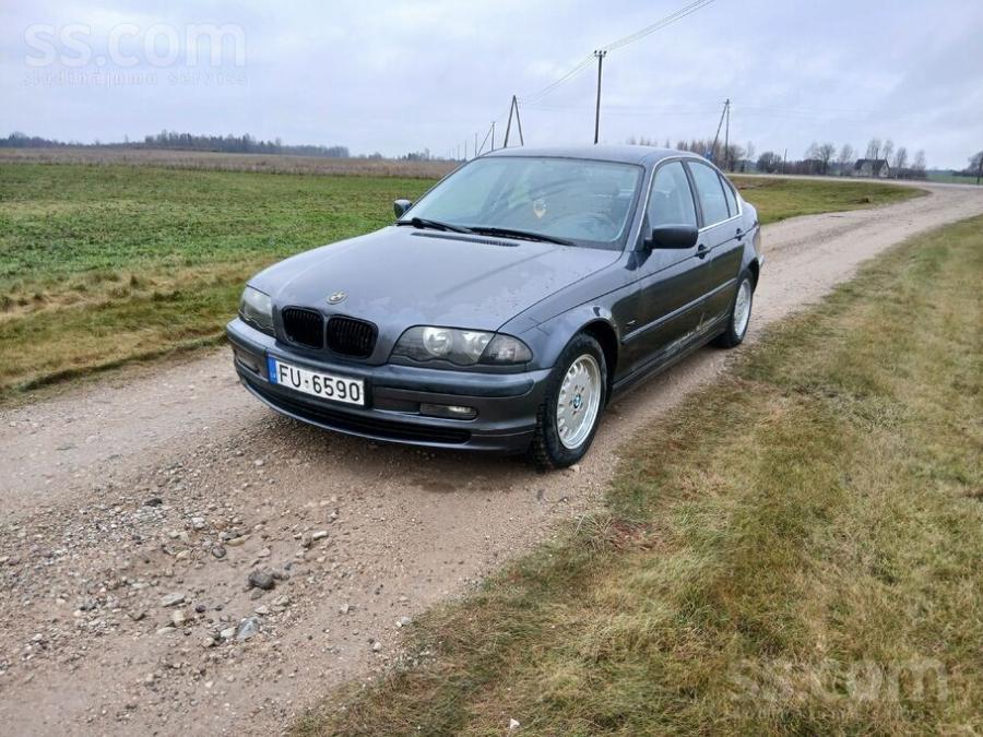 Blue BMW 320 1999 in Talsi, with an engine capacity of 2.00 L and mileage of 390 thousand km for 1450 €, photo 1 on AUTOMOTO.COM.LV
