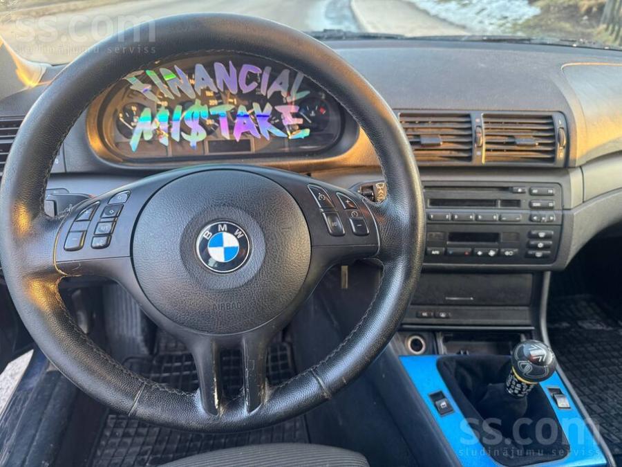 Zils BMW 320 2001 Rīga, ar dzinēja tilpumu 2.00 L un nobraukumu 326 tūkst. km par 1600 €, foto 8 vietnē AUTOMOTO.COM.LV