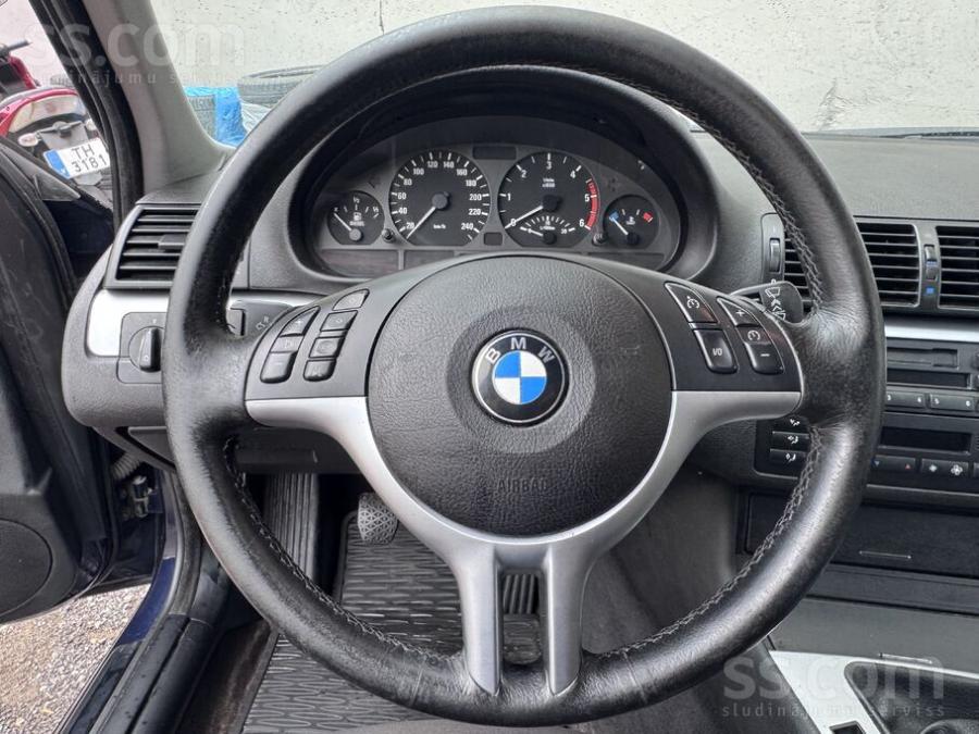Blue BMW 320 2001 in Riga, with an engine capacity of 2.00 L and mileage of 413 thousand km for 1990 €, photo 12 on AUTOMOTO.COM.LV