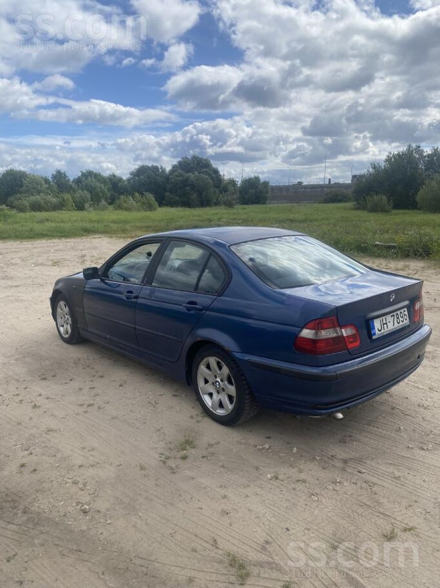 Blue BMW 320 2001 in Riga, with an engine capacity of 2.00 L and mileage of 522 thousand km for 1550 €, photo 6 on AUTOMOTO.COM.LV