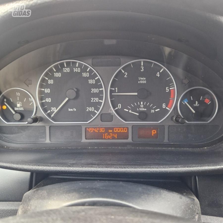 Blue BMW 320 2003 in Vilnius, with an engine capacity of 2.00 L and mileage of 494 thousand km for 1650 €, photo 18 on AUTOMOTO.COM.LV