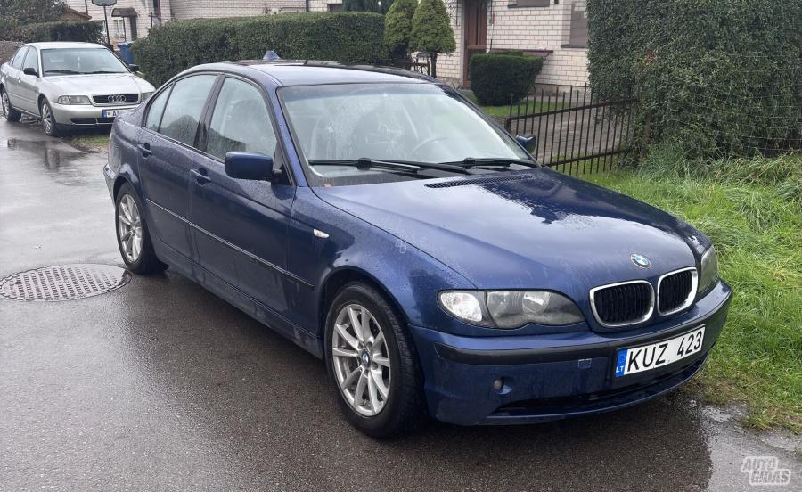 Blue BMW 320 2003 in Kaunas, with an engine capacity of 2.00 L and mileage of 415 thousand km for 1550 €, photo 1 on AUTOMOTO.COM.LV