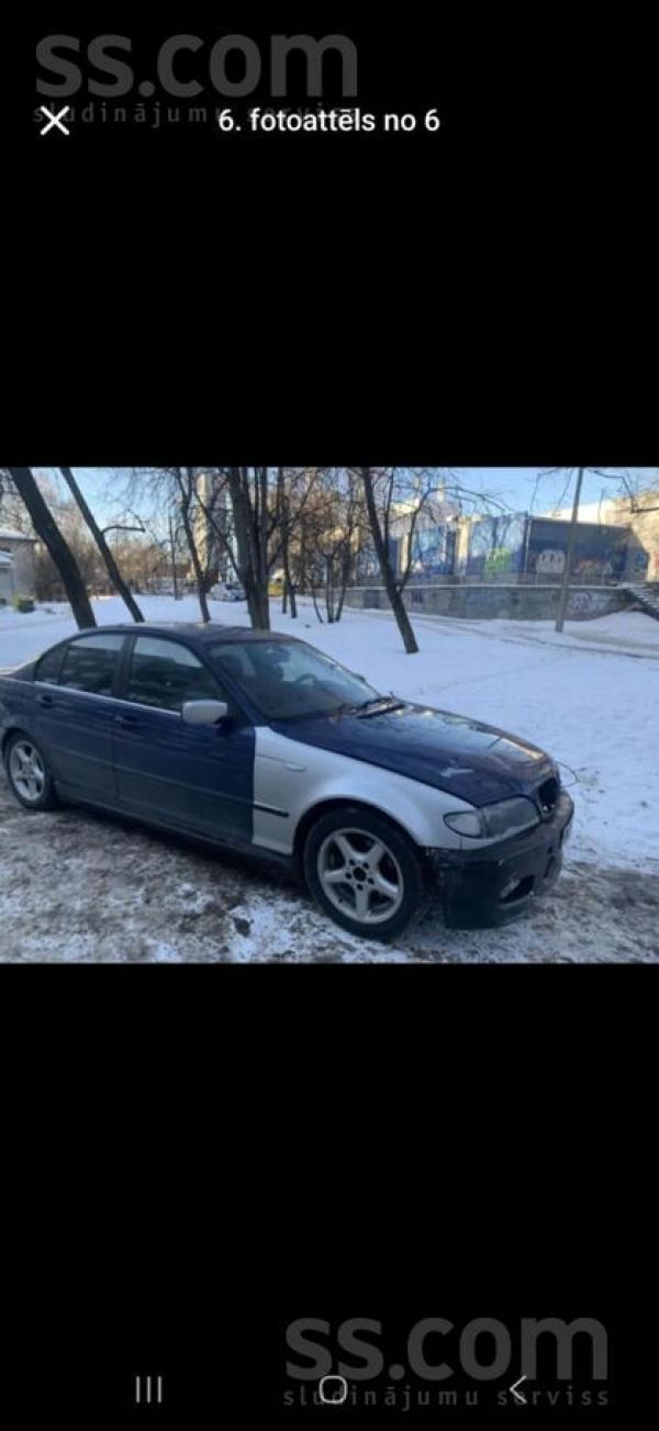 Zils BMW 320 2004 Jelgava, ar dzinēja tilpumu 2.00 L un nobraukumu 256 tūkst. km par 1050 €, foto 2 vietnē AUTOMOTO.COM.LV