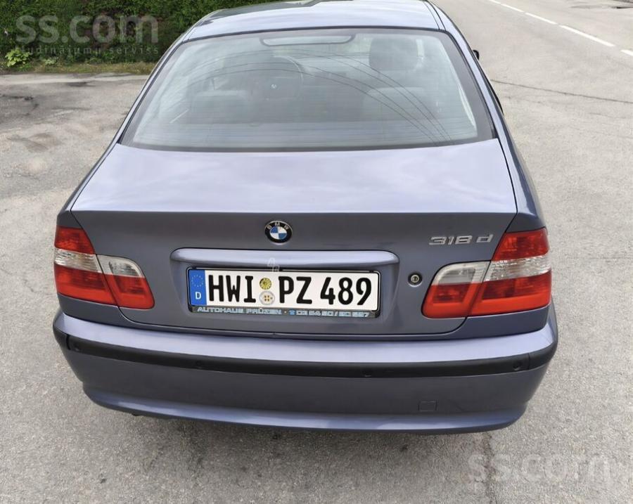Blue BMW 320 2005 in Bauska, with an engine capacity of 2.00 L and mileage of 343 thousand km for 3190 €, photo 9 on AUTOMOTO.COM.LV