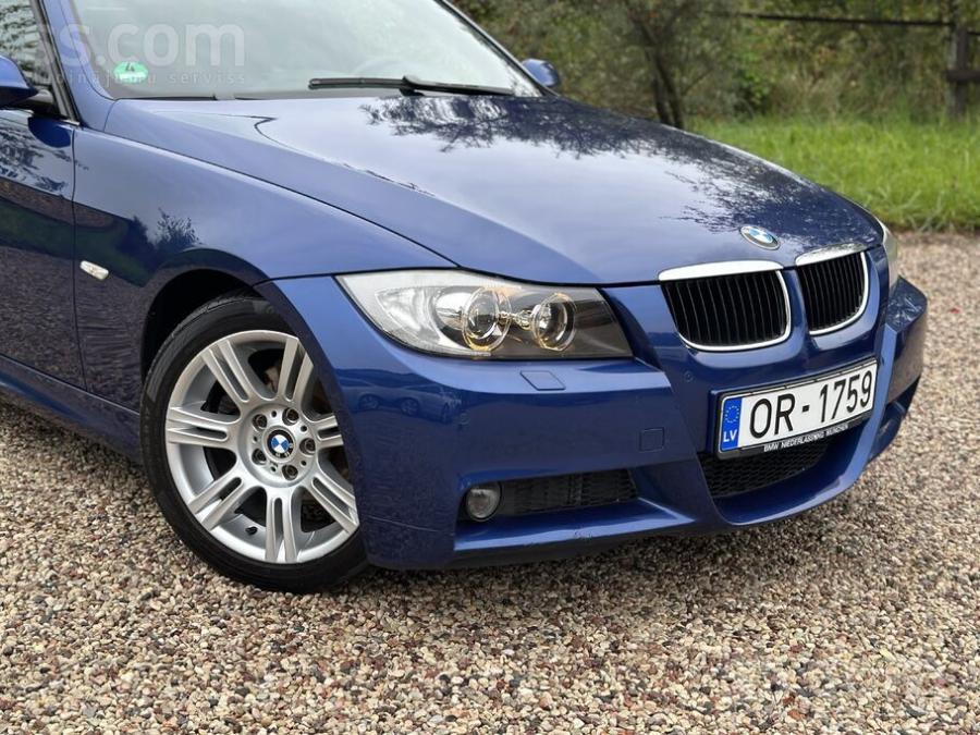 Blue BMW 320 2006 in Tukums, with an engine capacity of 2.00 L and mileage of 363 thousand km for 5990 €, photo 3 on AUTOMOTO.COM.LV