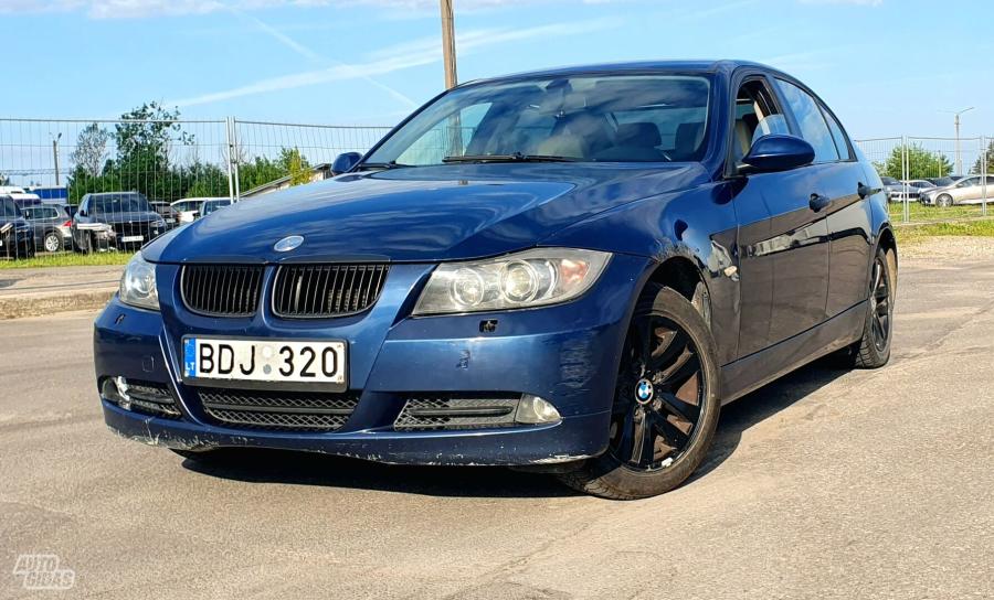 Blue BMW 320 2007 in Vilnius, with an engine capacity of 2.00 L and mileage of 190 thousand km for 2100 €, photo 5 on AUTOMOTO.COM.LV