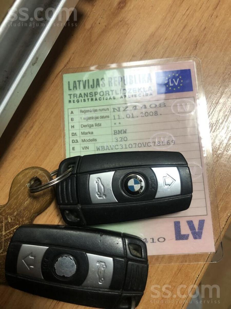 Zils BMW 320 2008 Liepāja, ar dzinēja tilpumu 2.00 L un nobraukumu 462 tūkst. km par 3300 €, foto 9 vietnē AUTOMOTO.COM.LV