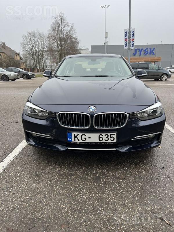 Blue BMW 320 2012 in Riga, with an engine capacity of 2.00 L and mileage of 265 thousand km for 9100 €, photo 1 on AUTOMOTO.COM.LV