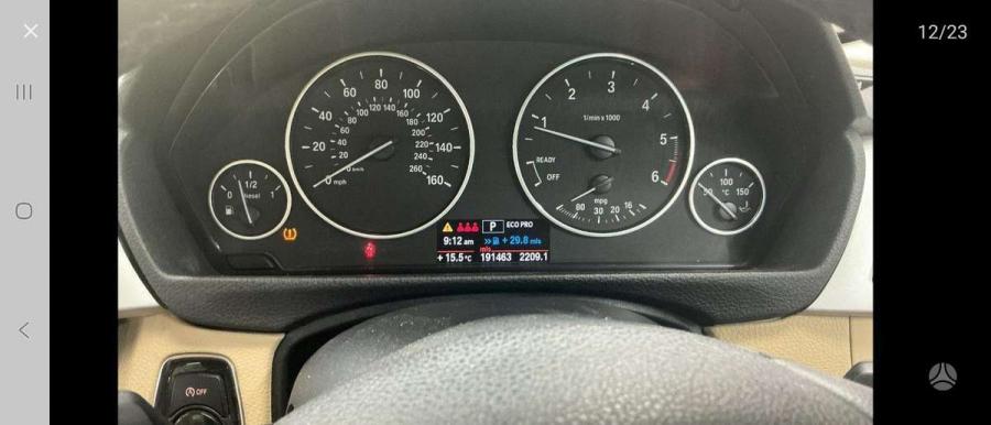 Zils BMW 320 2012 Panevēža, ar dzinēja tilpumu 2.00 L un nobraukumu 191 tūkst. km par 2590 €, foto 8 vietnē AUTOMOTO.COM.LV