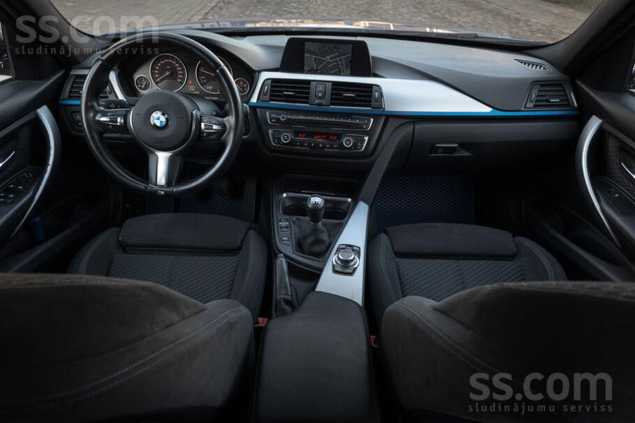 Blue BMW 320 2013 in Jelgava, with an engine capacity of 2.00 L and mileage of 262 thousand km for 11500 €, photo 19 on AUTOMOTO.COM.LV