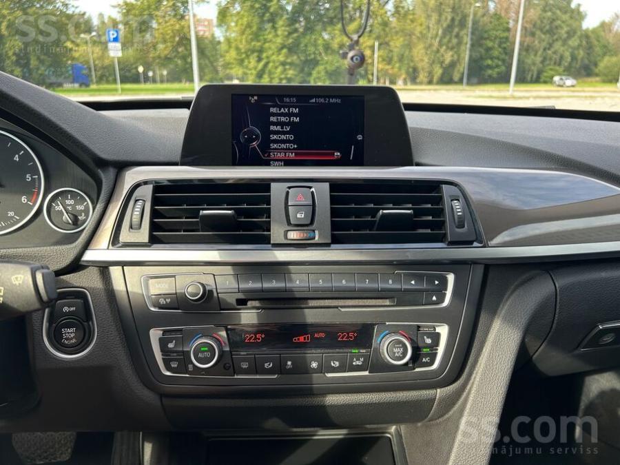 Blue BMW 320 2014 in Riga, with an engine capacity of 2.00 L and mileage of 210 thousand km for 11300 €, photo 19 on AUTOMOTO.COM.LV