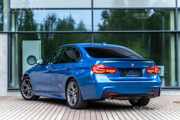 Blue BMW 320 2017 in Riga, with an engine capacity of 2.00 L and mileage of 100 thousand km for 17990 €, photo 8 on AUTOMOTO.COM.LV