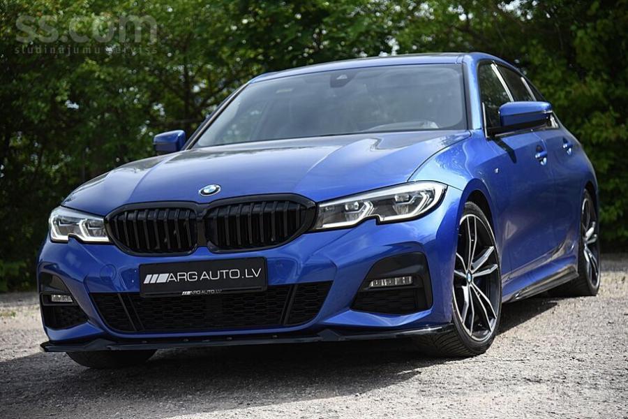 Blue BMW 320 2019 in Tukums, with an engine capacity of 2.00 L and mileage of 197 thousand km for 24900 €, photo 2 on AUTOMOTO.COM.LV
