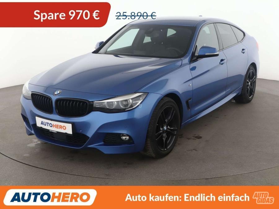 Blue BMW 320 2019 in Kaunas, with an engine capacity of 2.00 L and mileage of 46 thousand km for 27468 €, photo 1 on AUTOMOTO.COM.LV