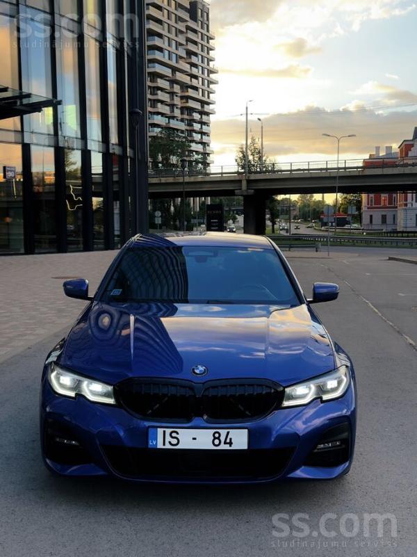 Blue BMW 320 2019 in Riga, with an engine capacity of 2.00 L and mileage of 136 thousand km for 27488 €, photo 4 on AUTOMOTO.COM.LV