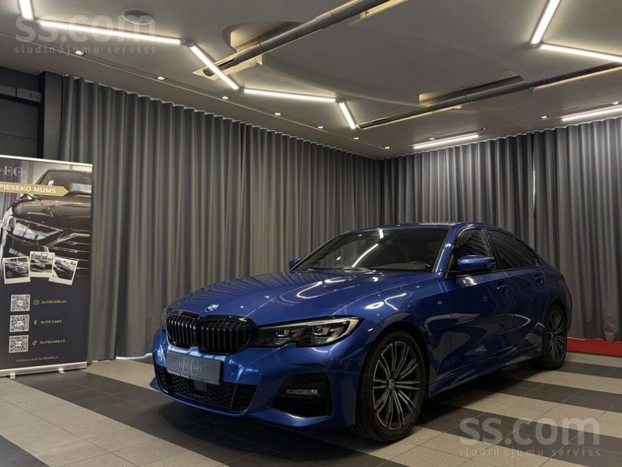 Blue BMW 320 2019 in Riga, with an engine capacity of 2.00 L and mileage of 93 thousand km for 26500 €, photo 1 on AUTOMOTO.COM.LV