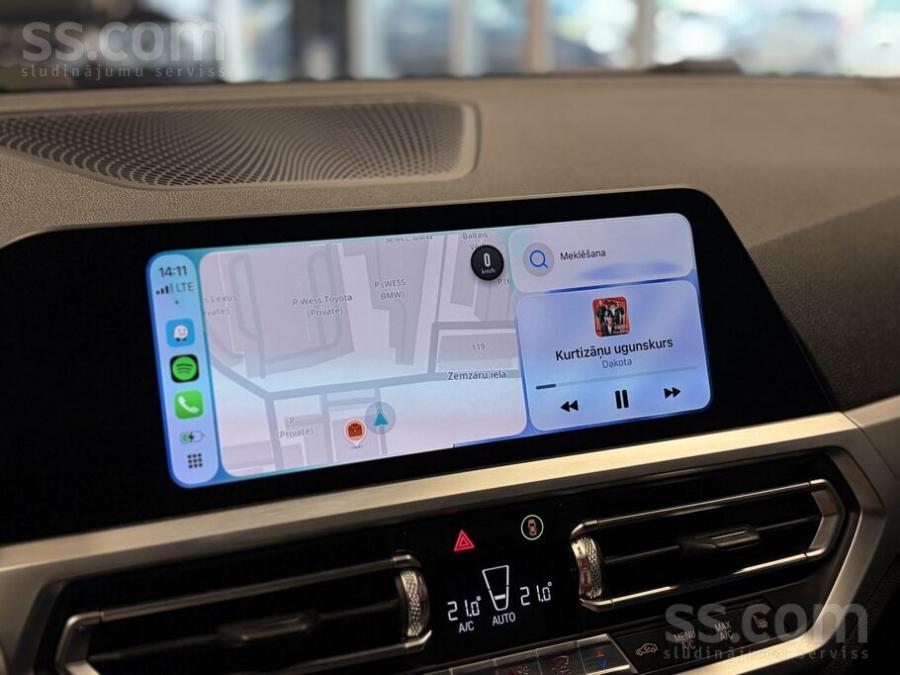 Blue BMW 320 2019 in Riga, with an engine capacity of 2.00 L and mileage of 93 thousand km for 26500 €, photo 23 on AUTOMOTO.COM.LV