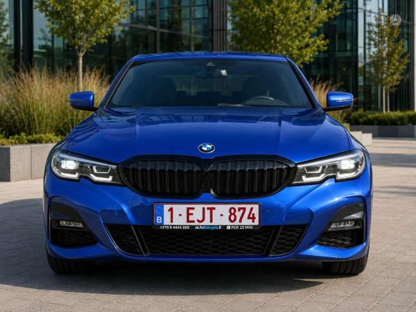 Blue BMW 320 2019 in Vilnius, with an engine capacity of 2.00 L and mileage of 214 thousand km for 19950 €, photo 2 on AUTOMOTO.COM.LV