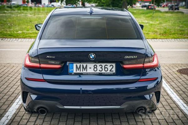 Blue BMW 320 2020 in Riga, with an engine capacity of 2.00 L and mileage of 104 thousand km for 25990 €, photo 5 on AUTOMOTO.COM.LV