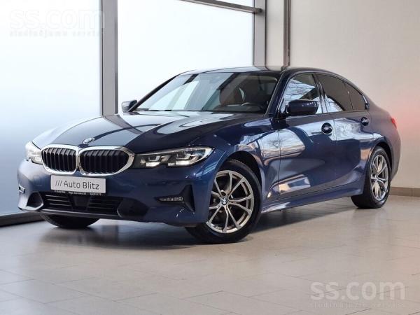 Blue BMW 320 2021 in Riga, with an engine capacity of 2.00 L and mileage of 111 thousand km for 25500 €, photo 1 on AUTOMOTO.COM.LV