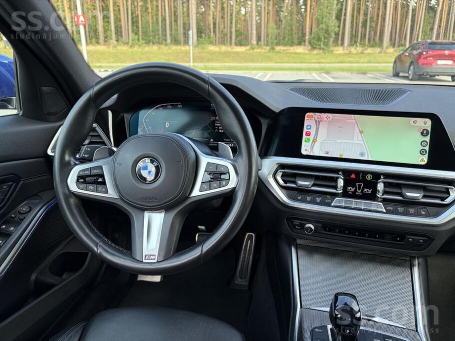 Blue BMW 320 2021 in Riga, with an engine capacity of 2.00 L and mileage of 147 thousand km for 27700 €, photo 12 on AUTOMOTO.COM.LV