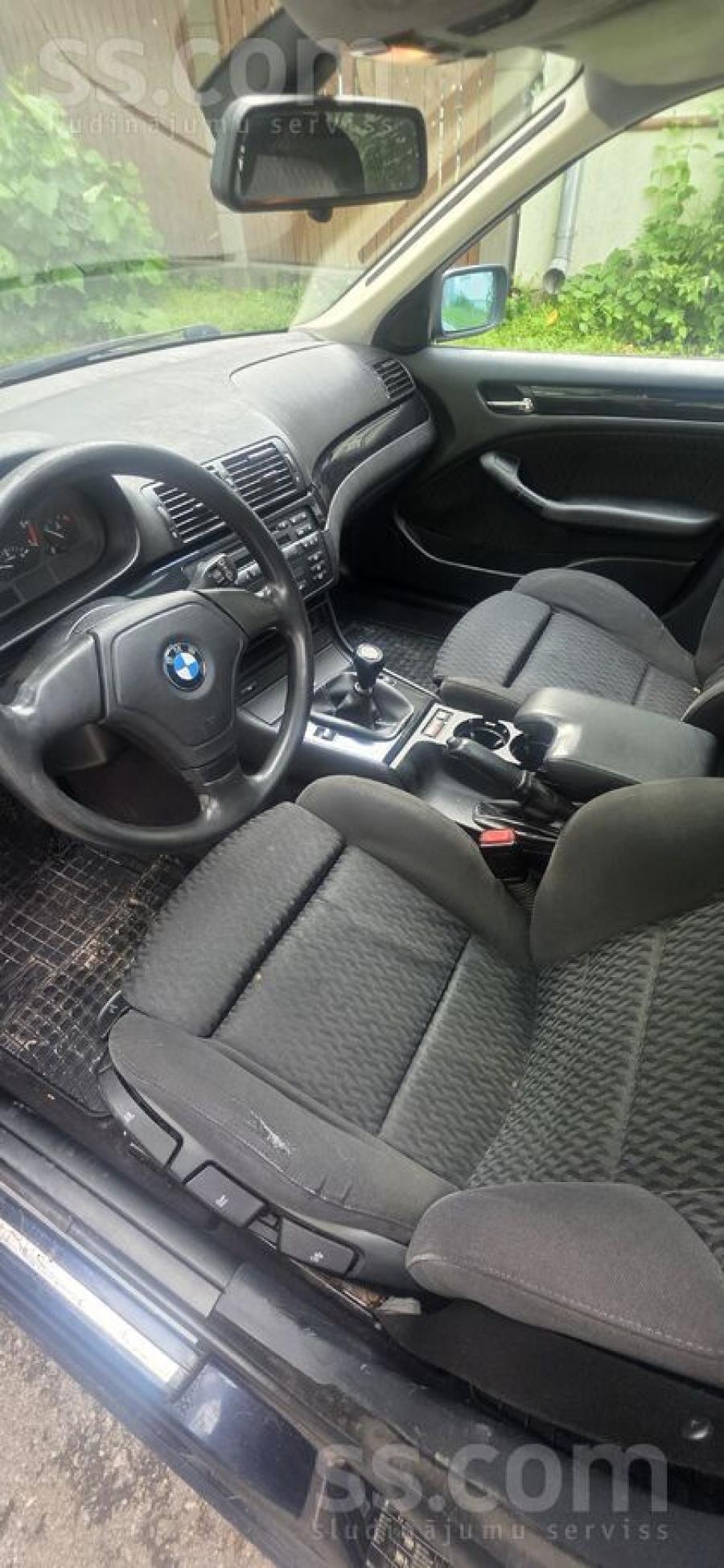 Blue BMW 320 2000 in Riga, with an engine capacity of 2.00 L and mileage of 205 thousand km for 2800 €, photo 8 on AUTOMOTO.COM.LV