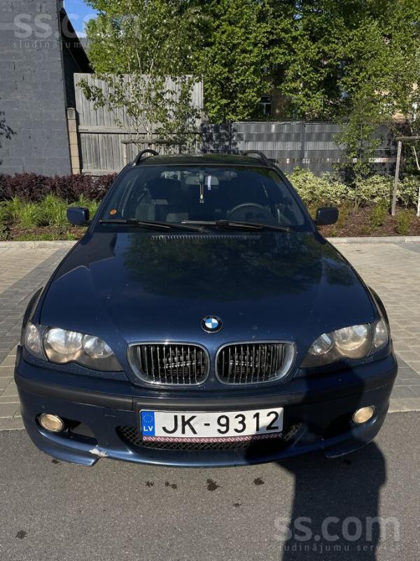 Blue BMW 320 2003 in Riga, with an engine capacity of 2.00 L and mileage of 0 thousand km for 1600 €, photo 1 on AUTOMOTO.COM.LV