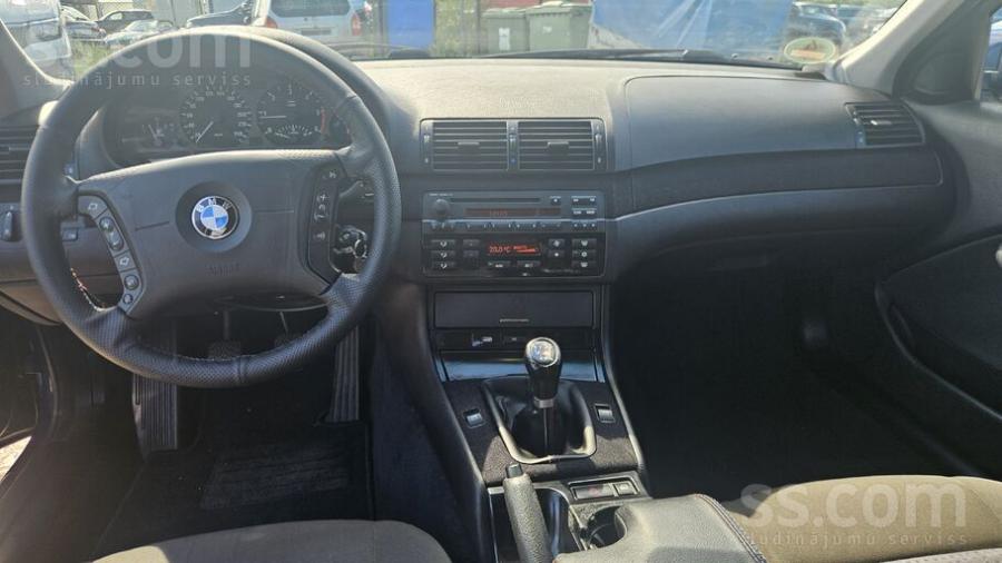 Blue BMW 320 2003 in Riga, with an engine capacity of 2.00 L and mileage of 0 thousand km for 2250 €, photo 10 on AUTOMOTO.COM.LV