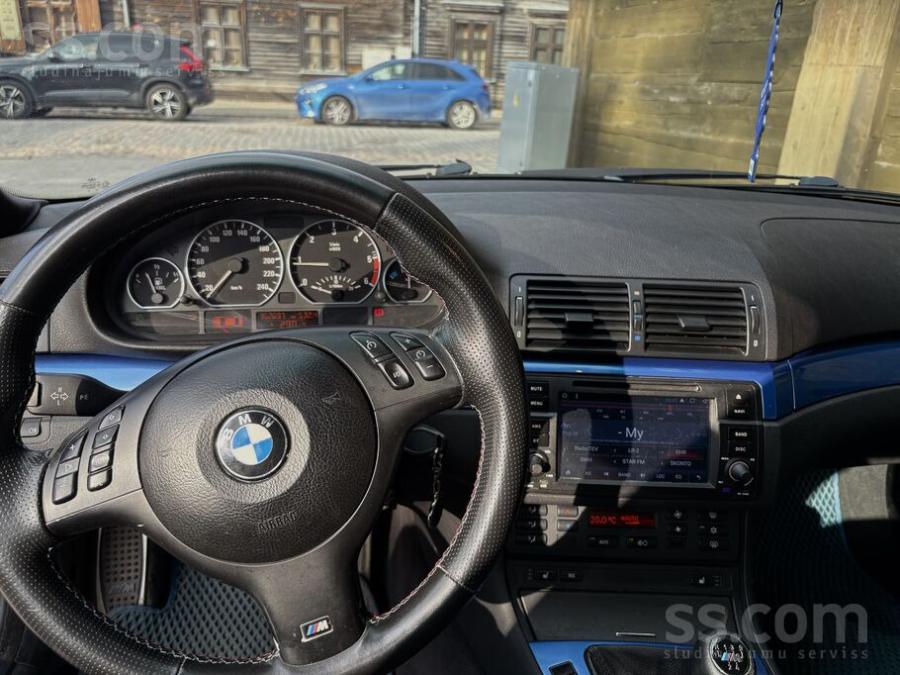 Blue BMW 320 2003 in Jelgava, with an engine capacity of 2.00 L and mileage of 363 thousand km for 2400 €, photo 14 on AUTOMOTO.COM.LV