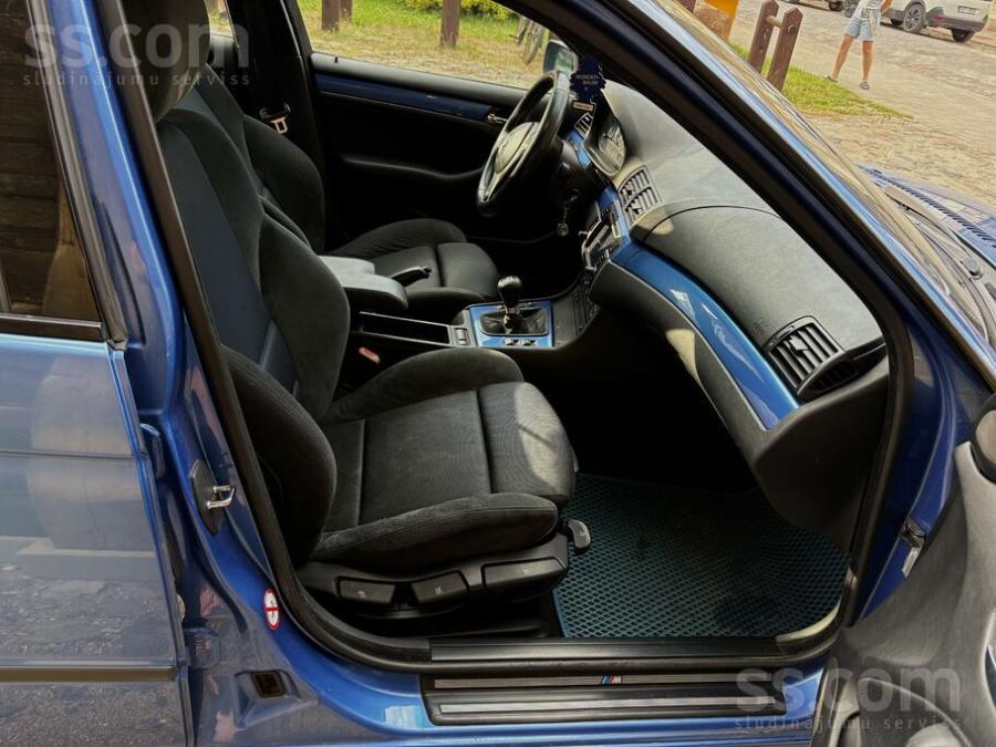 Blue BMW 320 2003 in Jelgava, with an engine capacity of 2.00 L and mileage of 363 thousand km for 2400 €, photo 18 on AUTOMOTO.COM.LV
