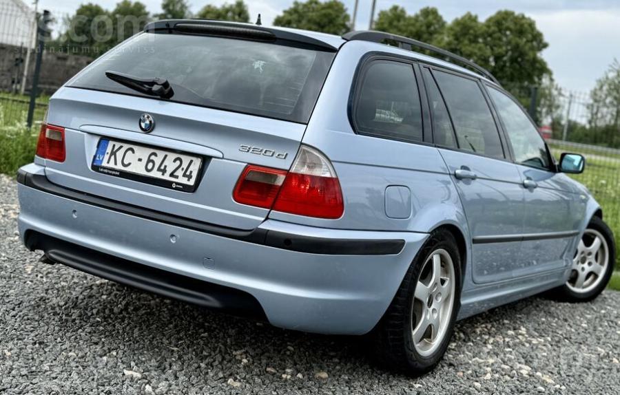 Blue BMW 320 2004 in Riga, with an engine capacity of 2.00 L and mileage of 0 thousand km for 2790 €, photo 7 on AUTOMOTO.COM.LV