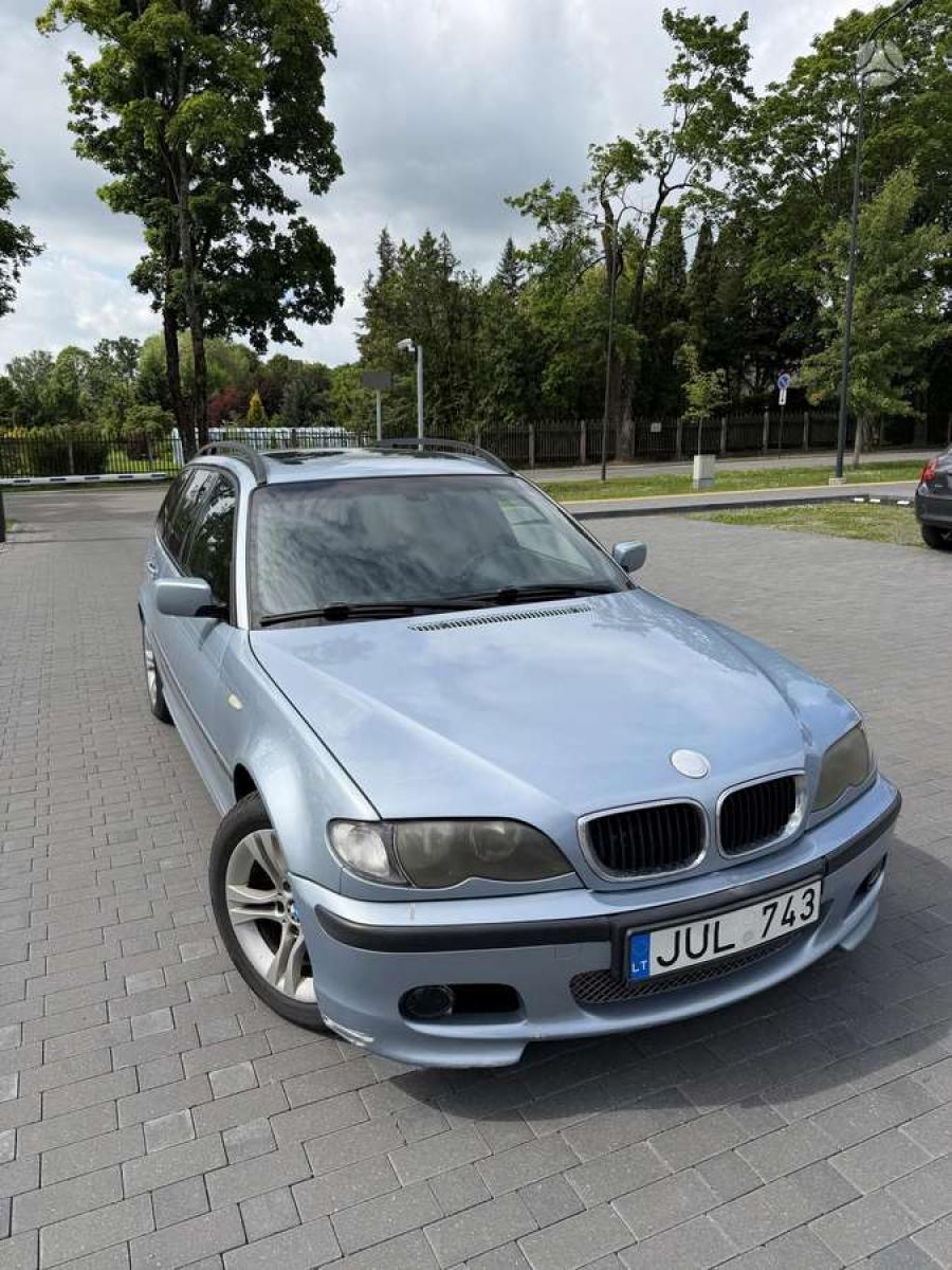 Blue BMW 320 2005 in Kaunas, with an engine capacity of 2.00 L and mileage of 385 thousand km for 1499 €, photo 4 on AUTOMOTO.COM.LV