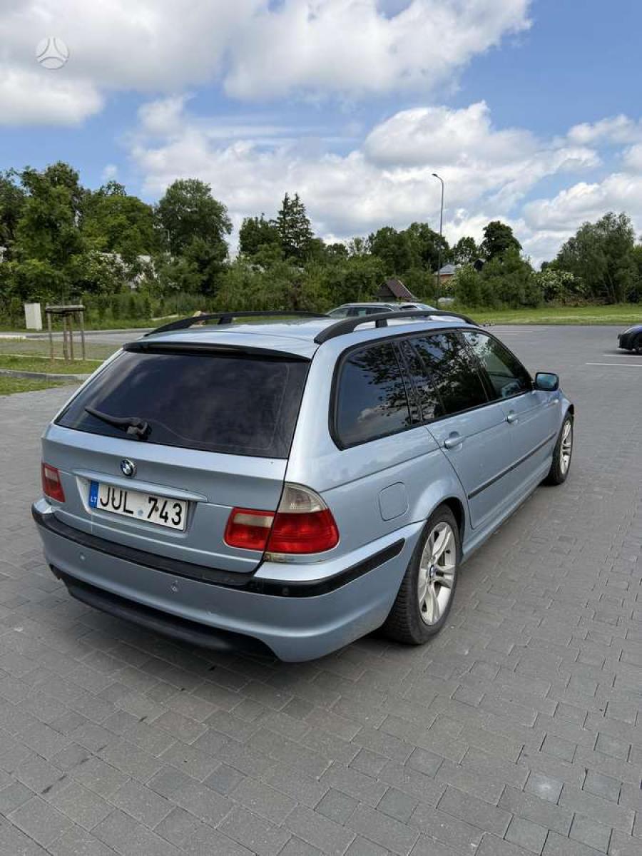Blue BMW 320 2005 in Kaunas, with an engine capacity of 2.00 L and mileage of 385 thousand km for 1499 €, photo 8 on AUTOMOTO.COM.LV