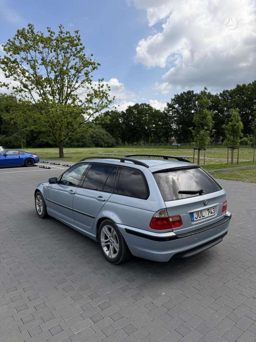 Blue BMW 320 2005 in Kaunas, with an engine capacity of 2.00 L and mileage of 385 thousand km for 1499 €, photo 9 on AUTOMOTO.COM.LV