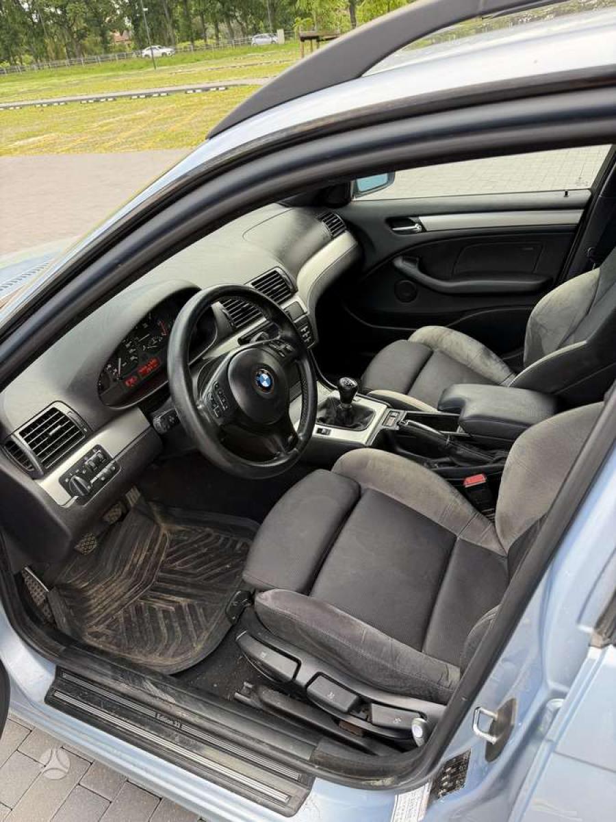 Blue BMW 320 2005 in Kaunas, with an engine capacity of 2.00 L and mileage of 385 thousand km for 1499 €, photo 16 on AUTOMOTO.COM.LV