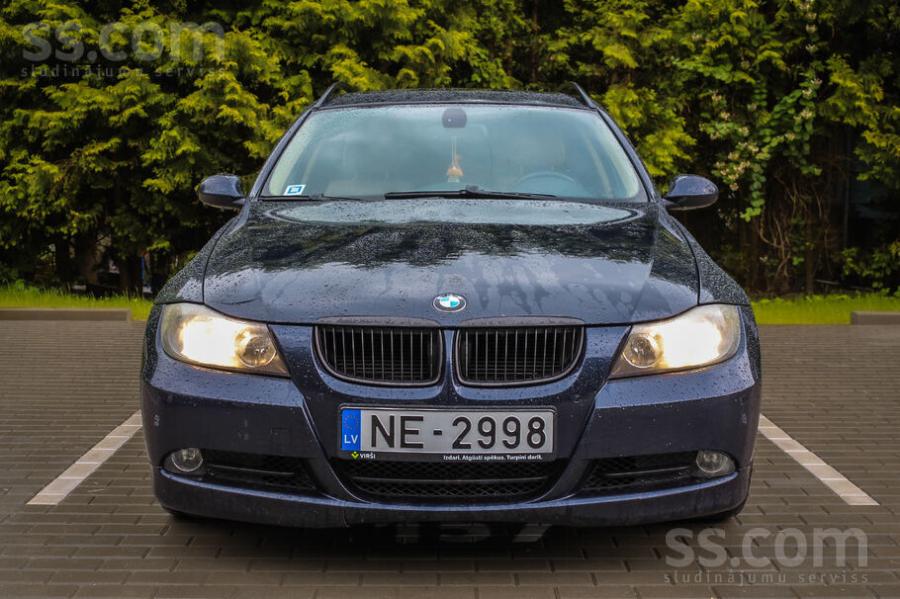 Blue BMW 320 2006 in Riga, with an engine capacity of 2.00 L and mileage of 358 thousand km for 2550 €, photo 1 on AUTOMOTO.COM.LV