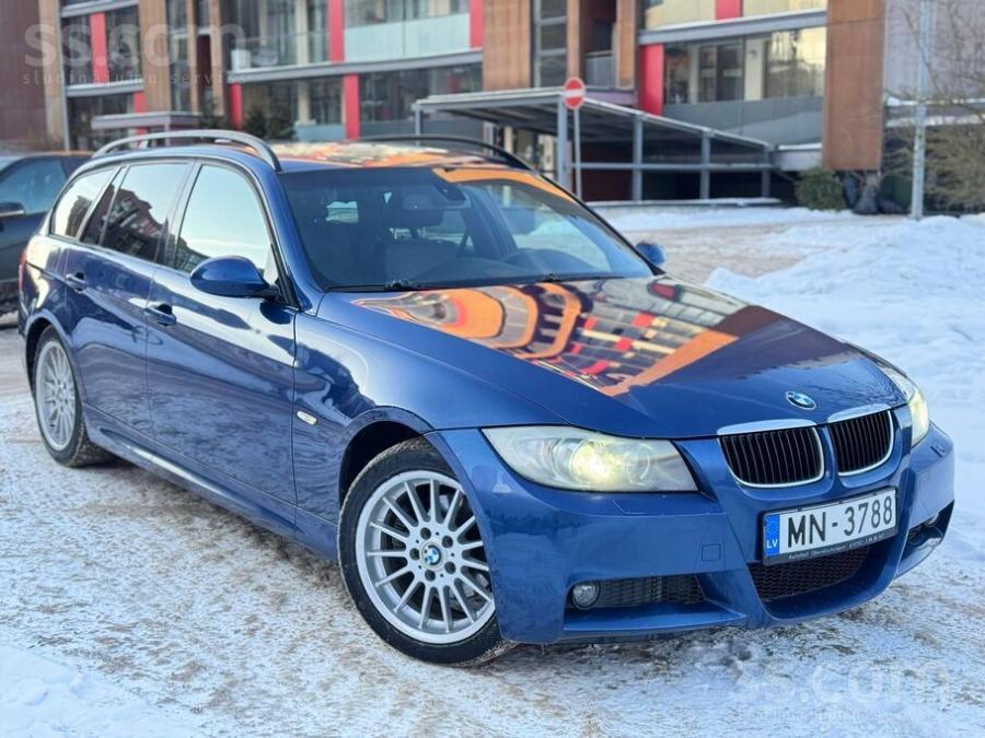 Blue BMW 320 2006 in Riga, with an engine capacity of 2.00 L and mileage of 324 thousand km for 4490 €, photo 1 on AUTOMOTO.COM.LV