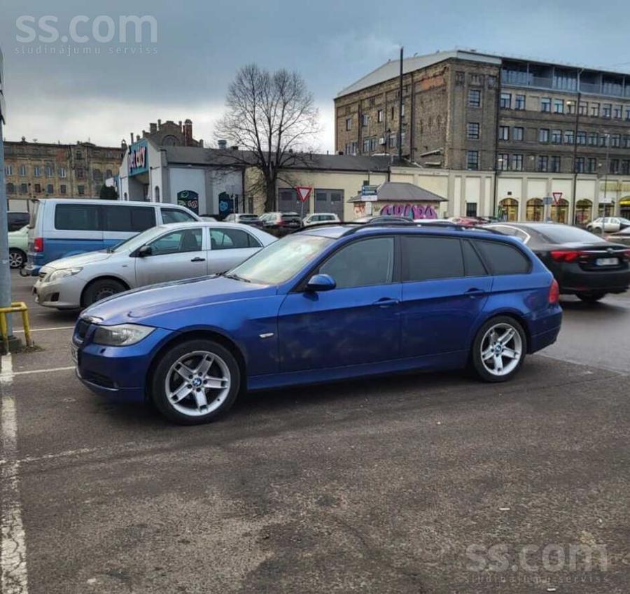 Blue BMW 320 2007 in Riga, with an engine capacity of 2.00 L and mileage of 318 thousand km for 2350 €, photo 1 on AUTOMOTO.COM.LV